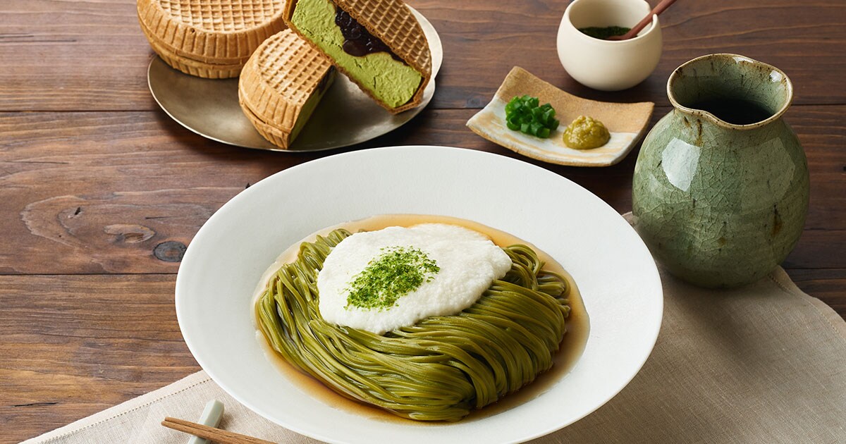 やまいも仕立てのもなかアイスと茶そばセット ｜ 2025年 Oisix母の日ギフト特集