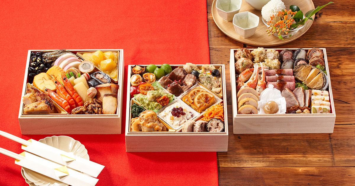 和洋折衷三段重「上高砂」 ｜ おせちの通販ならOisix（おいしっくす）