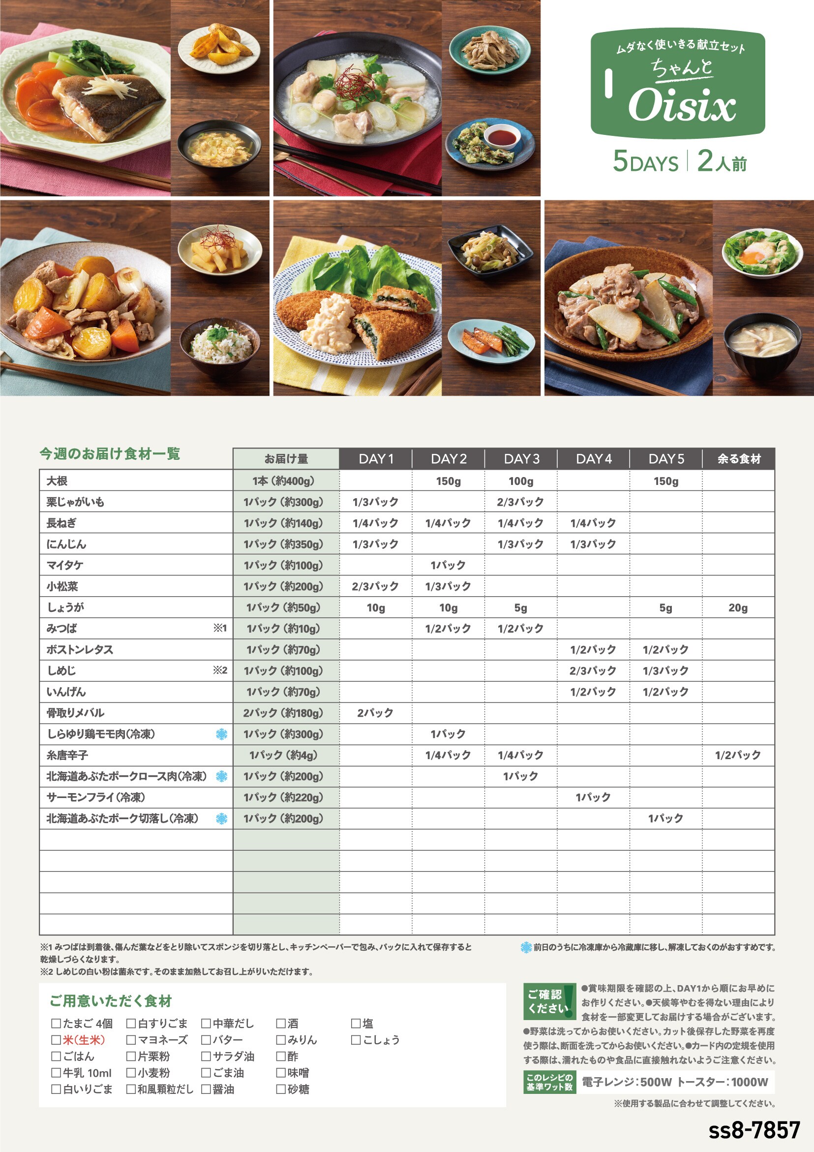 Oisix CookBoxレシピ｜Oisix（オイシックス）